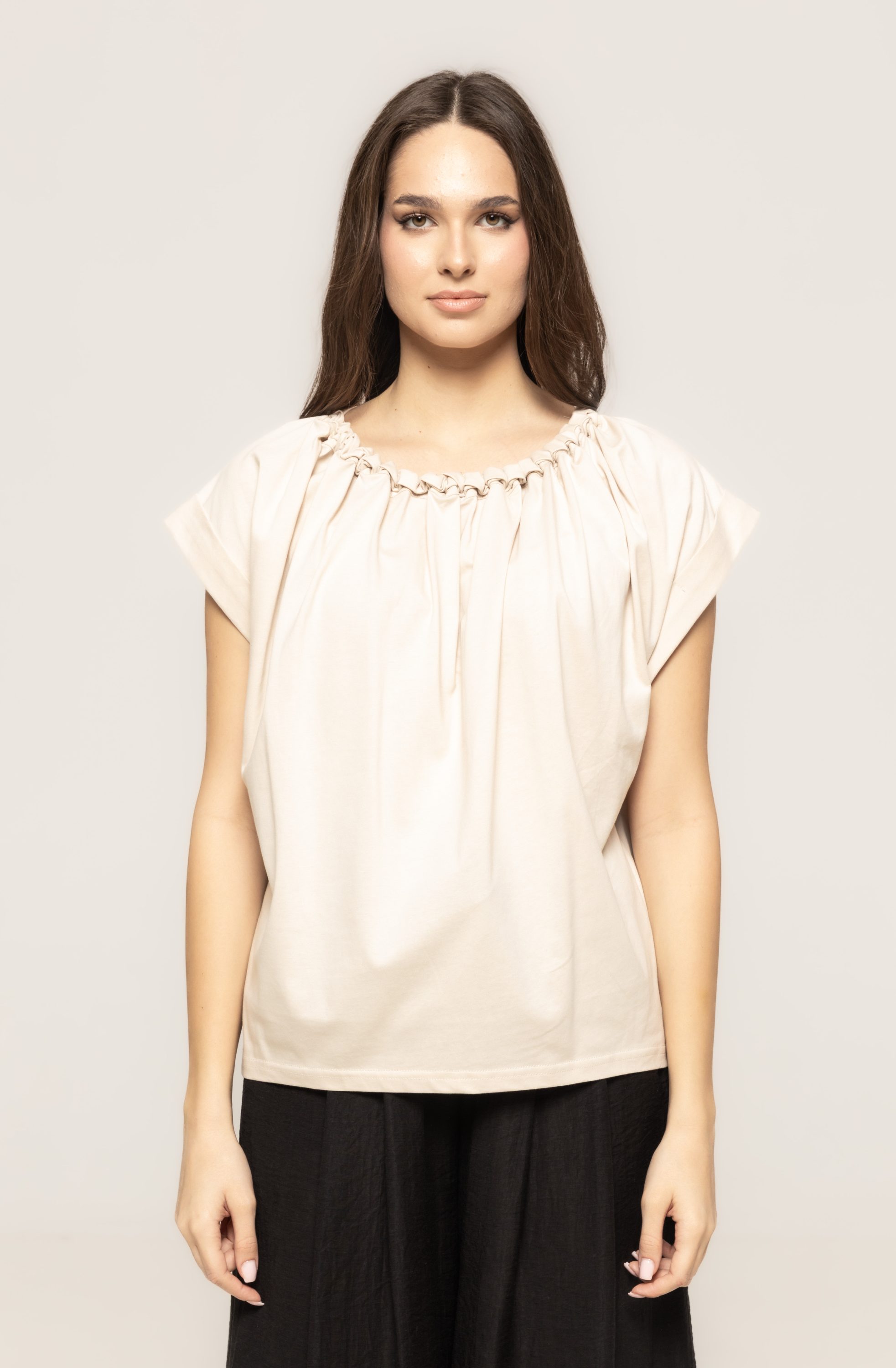 Tricou cu model noduri Lucia - ETIC