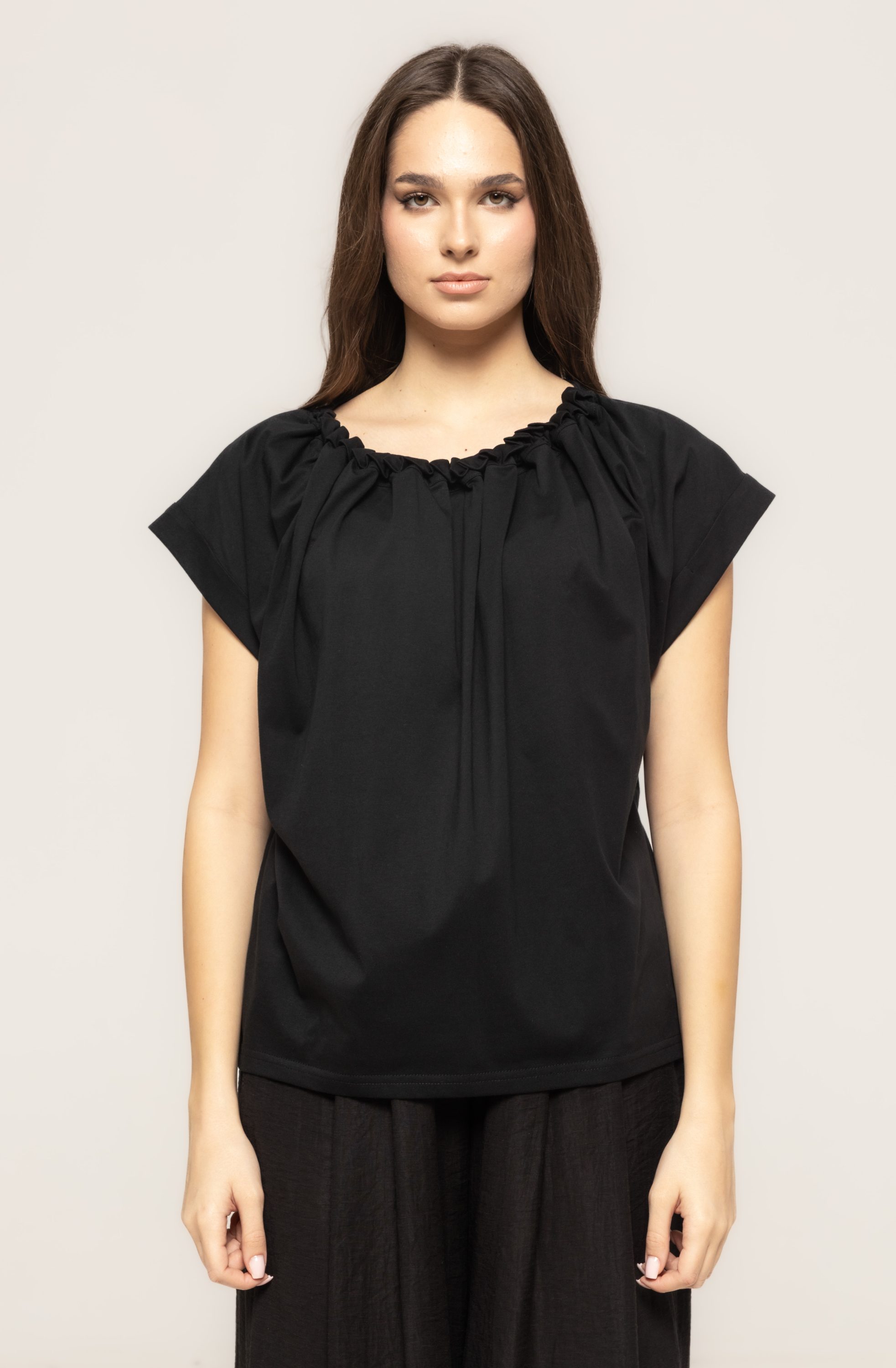 Tricou cu model noduri Lucia - ETIC