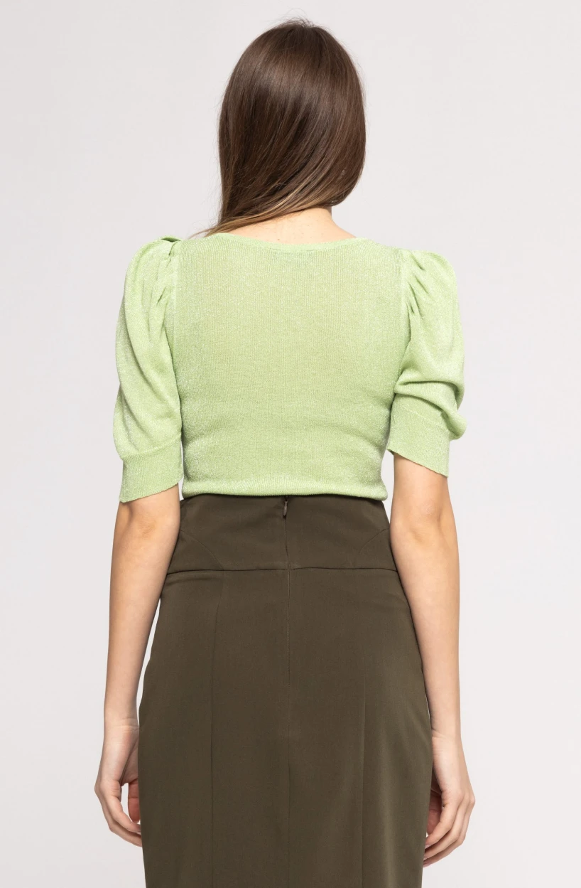 Bluza cu maneci bufante Mara - ETIC