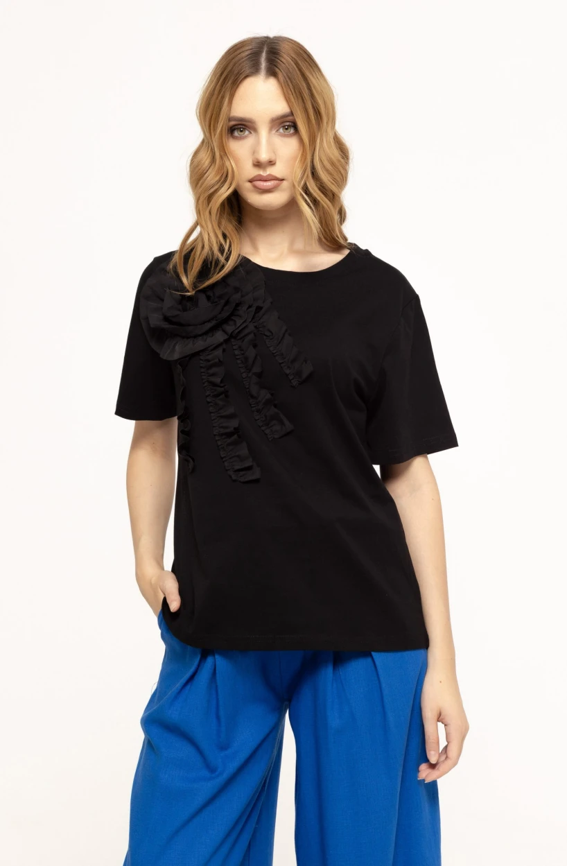 Tricou cu model aplicat Vichy - ETIC